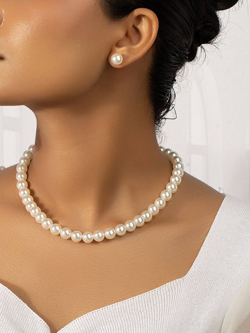Single Pearl Choker – Marond Jewelry